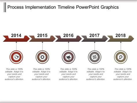 Process Implementation Timeline Powerpoint Graphics PowerPoint Templates Backgrounds