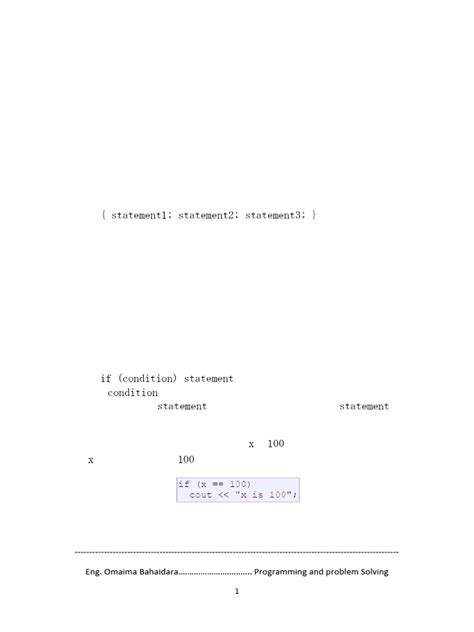 4programming And Problem Solving Pdf Control Flow Computer Science