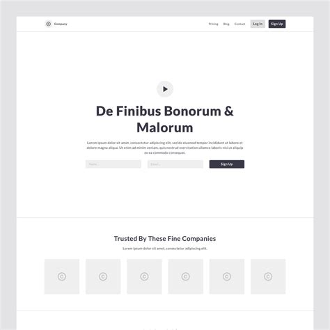 Web Wireframe Kit UI UX Assets
