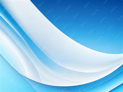 Premium Ai Image Stylish Soft Blue Curve Lines Abstract Background