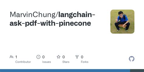 Github Marvinchunglangchain Ask Pdf With Pinecone