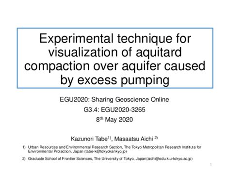 Pdf Experimental Technique For Visualization Of Aquitard Compaction