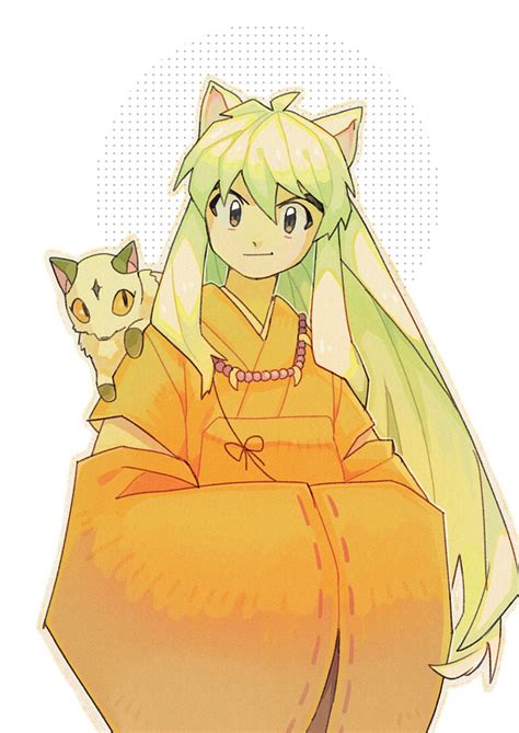 Inuyasha And Kirara Inuyasha Drawn By Tenteko Mai Danbooru