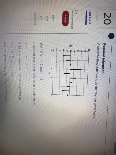 solved 20 required information a discrete time function is