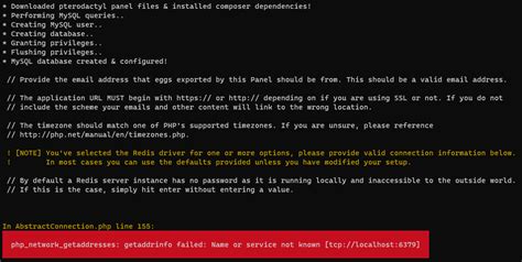 Getaddrinfo Failed · Issue 189 · Pterodactyl Installer Pterodactyl