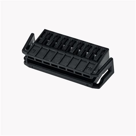 Pcb Slot 8pin Female Connector Black Uju Electronics