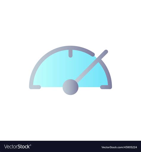 Speedometer Flat Gradient Color Ui Icon Royalty Free Vector