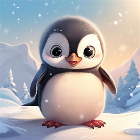 Premium Ai Image Cute Penguins