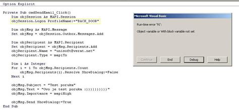Mapi Windows Active Messages Problem Sa Slanjem Poruke Iz Vb6