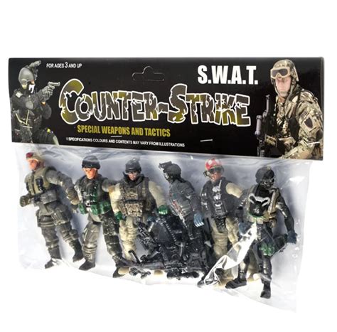 Us Army Men Swat Team Toy Soldiers Action Figures With Military Weapons