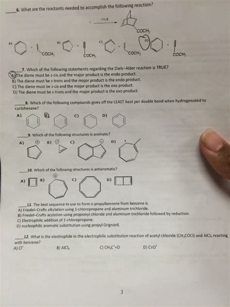 Solved What Are The Reactants Needed To Accomplish The Chegg