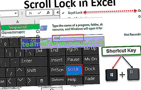 Как отключить Scroll Lock в Excel