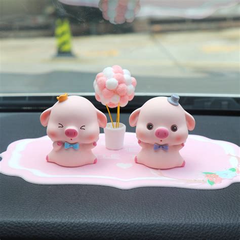 Badu Bg Творческа личност сладко прасенце украса за автомобил интериорни аксесоари централна