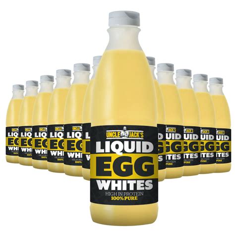 Uncle Jacks Free Range Liquid Egg Whites 12 X 1 Litre Bottle Eggs