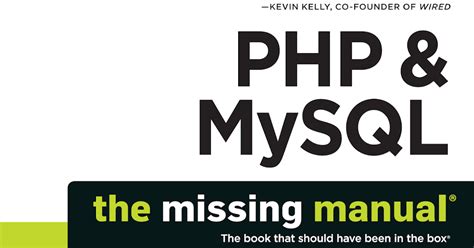 Chia Sẻ Ebook Php And Mysql The Missing Manual 2nd Edition Nhà Sách