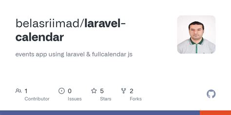 github belasriimad laravel calendar events app using laravel and fullcalendar js