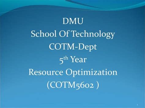 Classification Of Optimization Techniques Pdf Computer Software And Applications Computing