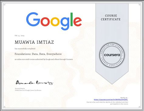 Muawia Imtiaz On Linkedin Im Thrilled To Announce That Ive Completed Foundation Data Data