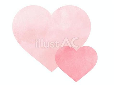 ハートの水彩イラストイラスト No 24744952｜無料イラスト・フリー素材なら「イラストac」