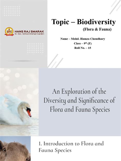 Presentation On Species Flora And Fauna Database Pdf