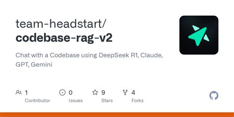 Github Team Headstartcodebase Rag V2 Chat With A Codebase Using Deepseek R1 Claude Gpt Gemini