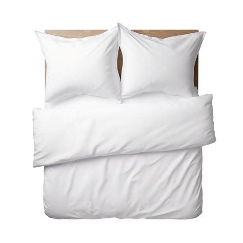 White Bedding And Pillow Isolated With Clipping Path Bed Bedding