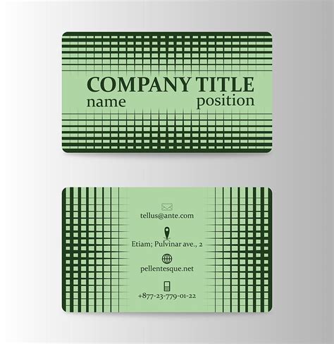 우아한 템플릿 명함 벡터 Eps Ai Uidownload