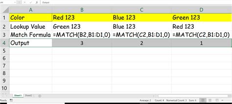 MATCH Function In Excel Excel Help