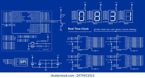 Schematic Diagram Electronic Device On Arduino Stock Illustration 2475413313 Shutterstock