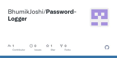 Github Bhumikjoshipassword Logger