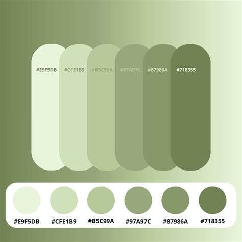 Pin By Stefanie Klein On Farben Soft Green Color Palette Hex Color Palette Green Colour Palette