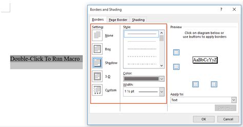 How To Apply A Button To Run A Macro Code In Word Document