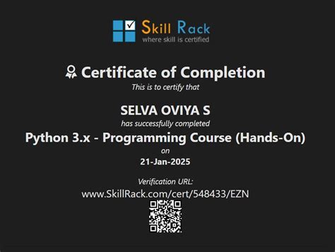 Pythonprogramming Skilldevelopment Lifelonglearning Selva Oviya S