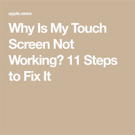 Why Is My Touch Screen Not Working 11 Steps To Fix It Lifewire