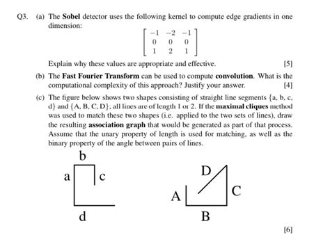 solved 1 q3 a the sobel detector uses the following