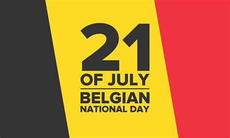 벨기에 국경일 벨기에 독립 기념일 벨기에에서 연례 휴일 줄 21에서 축하 애국적인 디자인 포스터 인사말 카드 배너 및 배경 벡터 일러스트레이션 21에 대한 스톡 벡터 아트
