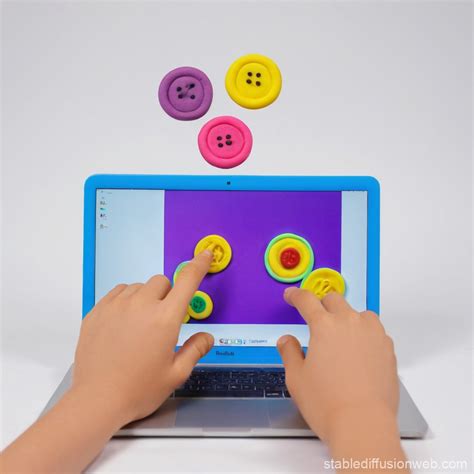 Can You Generate A Picture Of A User Clicking On Multiple Buttons With