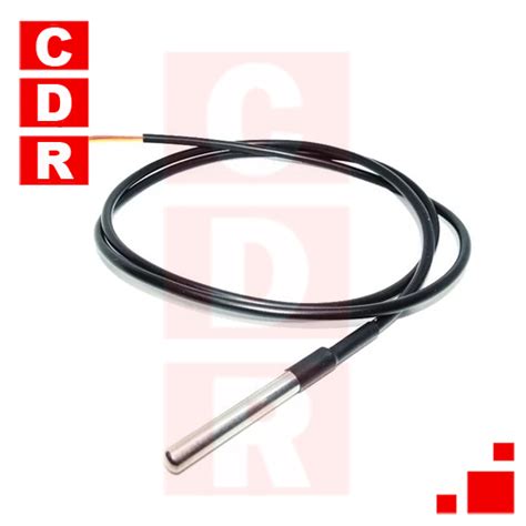 Sensor Digital De Temperatura Ds18b20 C Cable Sumergible 1mt