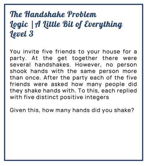 The Handshake Problem R Casualmath