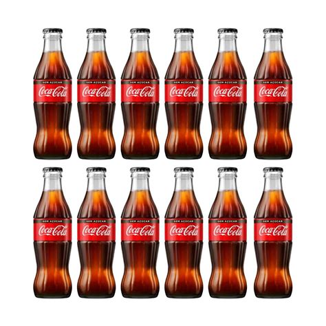 Coca Cola Zero Ks Garrafa 250ml Vidro 12 Unidades Envio Imediato
