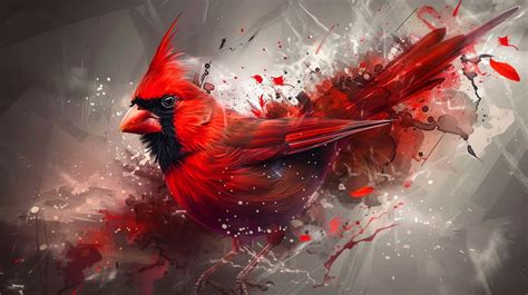 Download Abstract Cardinal Artwork Wallpaper