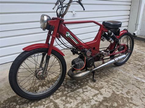 1975 Puch Maxi N Red Stretched Case Inducted Moped Photos — Moped Army