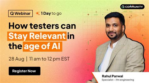 Accelq On Linkedin Ai Qwebinar Accelq Qcommunity Testautomation Qwebinar