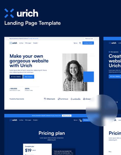 Urich Startup Html Responsive Website Template