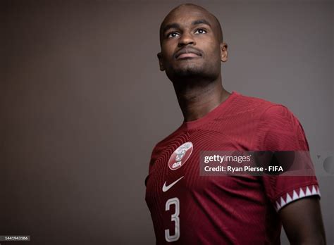 Abdelkarim Hassan Of Qatar Poses During The Official Fifa World Cup