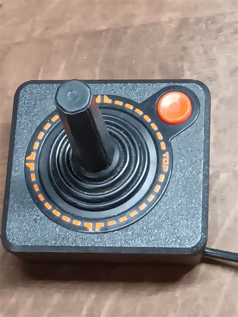 Atari 2600 Joystick Controller Oem Cx 40 Orange Trim Cleaned And Tested Ebay