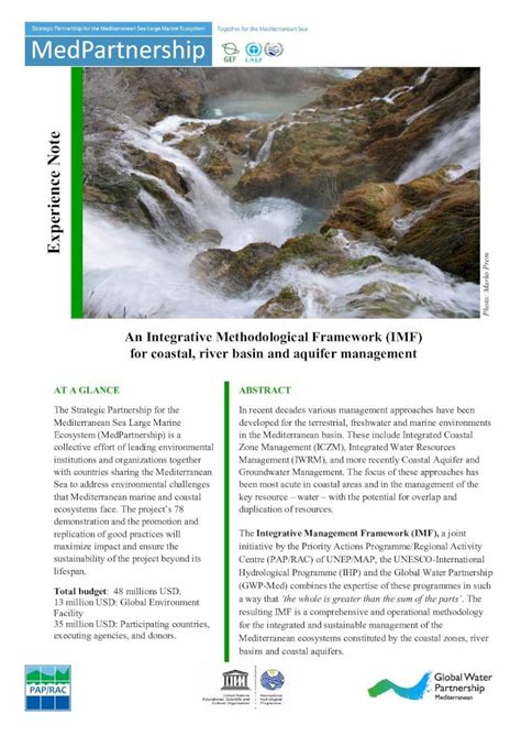 Pdf An Integrative Methodological Framework For Coastal River Basin And Aquifer Management