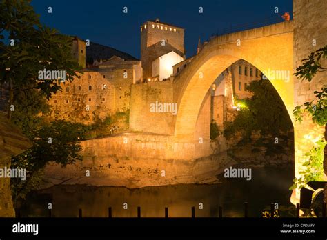 Stari Most Alte Brücke Unesco Weltkulturerbe Mostar Gemeinde Von