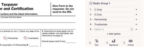 Use Radio Buttons And Checkboxes Docuseal Docs