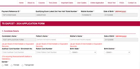 Tg Eapcet Ts Eamcet Registration 2026 How To Fill Application Form Fees Last Date Documents
